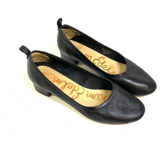 Sam Edelman | Shoes | Sam Edelman Kori Leather Round Toe Shoes Low Heel ...